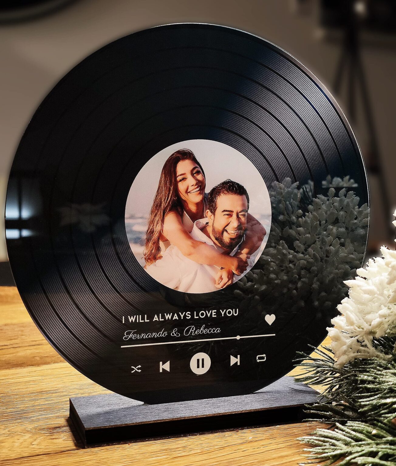 Songcover mit Foto und Wunschtext "Schallplattenoptik" – Personalisiert ...